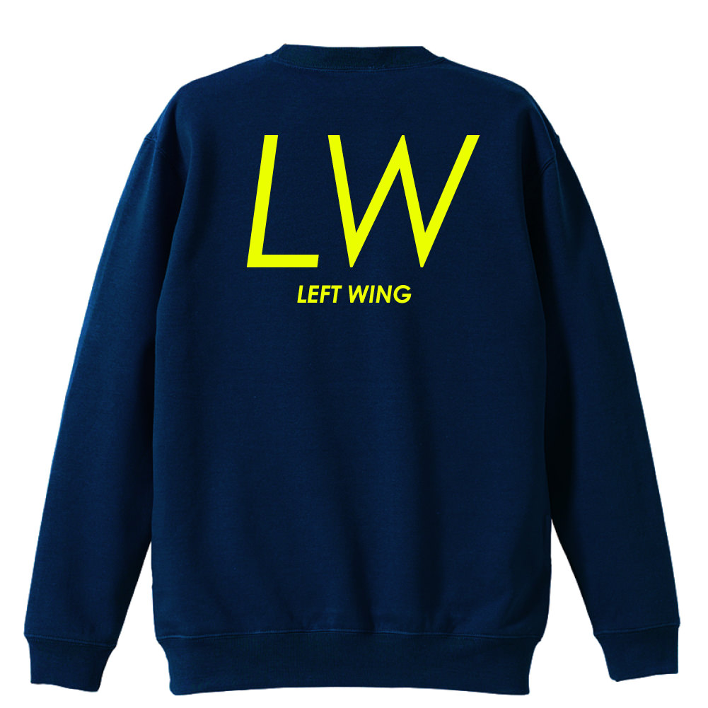 LW LEFT WING シンプルポジションデザイン ハンドボールトレーナー 裏パイル - プロテッジ - ハンドボールTシャツ/ユニフォーム ...